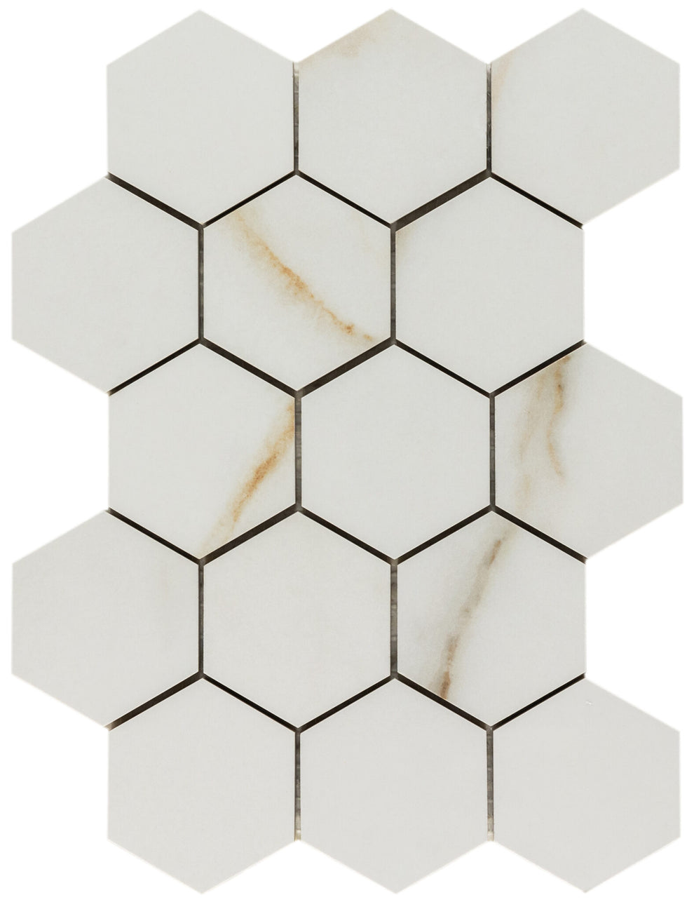 Gold Hexagon 3x3 Polished – Raleigh Tile