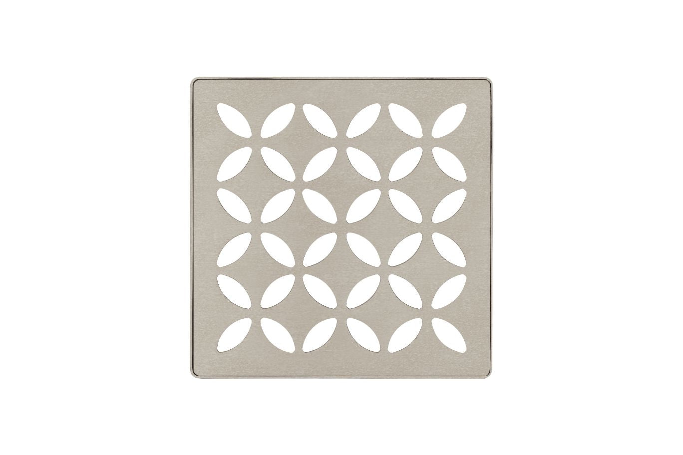 Schluter Kedri Drain Kit 4" Square Griege Floral Grate – Raleigh Tile